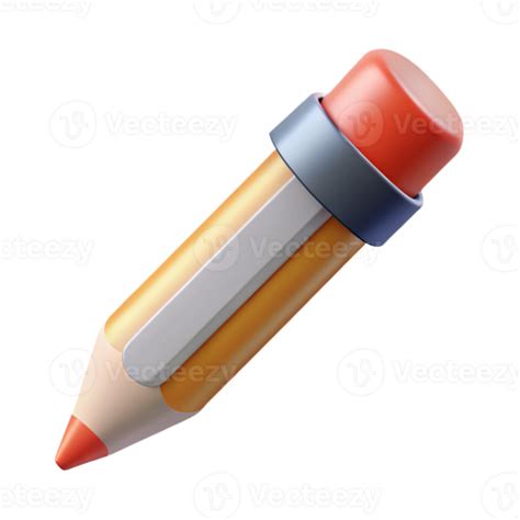 Dramatic Hypnotic Pencil Icon Straight Shaft Pointed Tip Clean Lines Minimal With Scalable