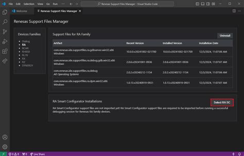 6 Quick Start For Renesas Ra — Renesas Vs Code Extensions 100