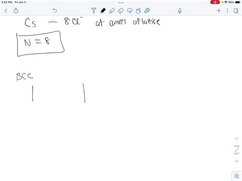 Solved Cesium Chloride Has An Ax Type Crystal Structure Calculate The Coordination Number Of