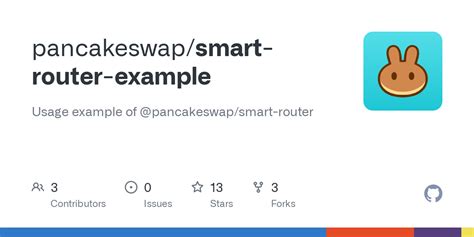 Github Pancakeswap Smart Router Example Usage Example Of Pancakeswap Smart Router