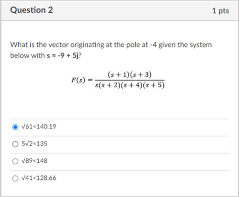 Solved Question 2 1 Pts What Is The Vector Originating At