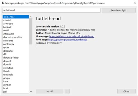Installation Guide — Turtlethread Documentation