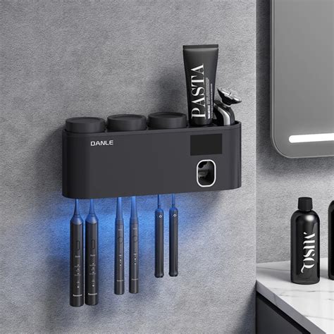 Guret 스마트 벽 칫솔 홀더 Uv 살균기 자동 치약 디스펜서 빛 에너지 충전 욕실 액세서리 세트 Aliexpress