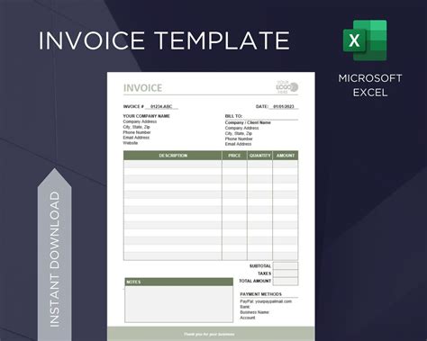 Invoice Excel Invoice Template Invoice Excel Service Invoice Pricing Blank Invoice Automotive
