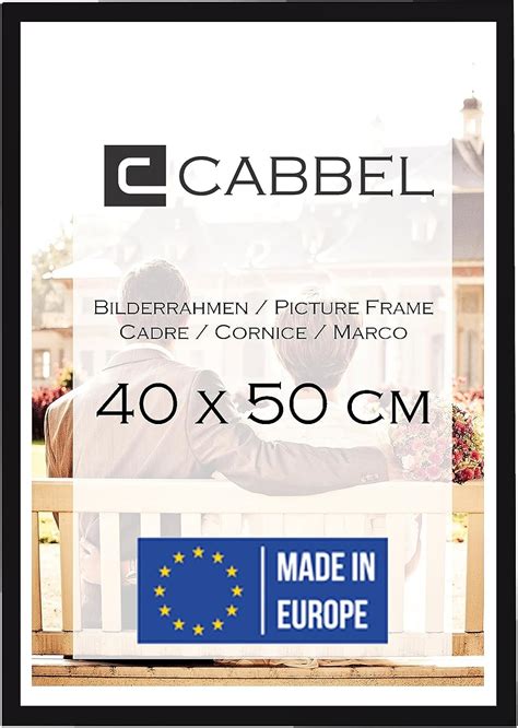 Cabbel Einzelpack 1 Stk Bilderrahmen 40x50 Cm Mdf Holz Rahmen In