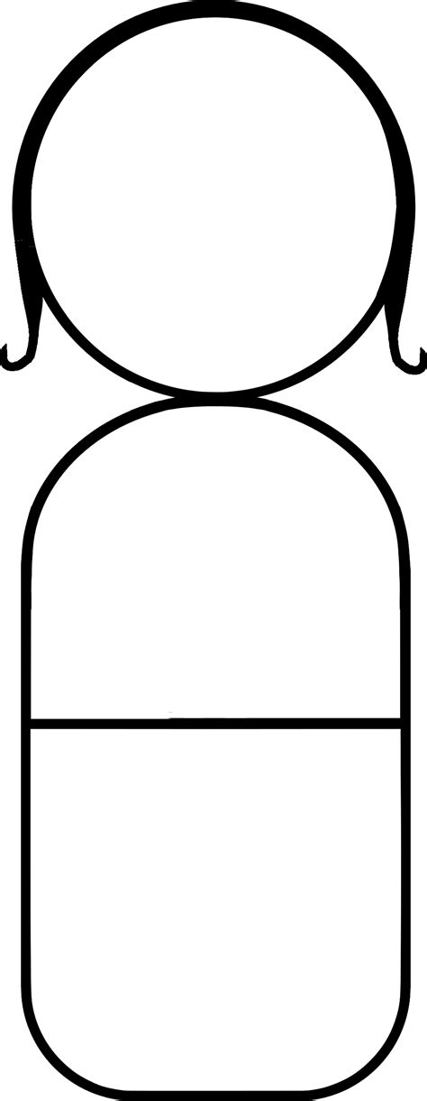 Girl Outline Clip Art Image Clipsafari