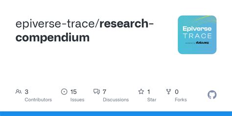 Github Epiverse Trace Research Compendium
