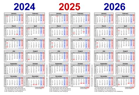 2025 2026 2027 2028 2029 2030 Year Calendar Vector Design Template