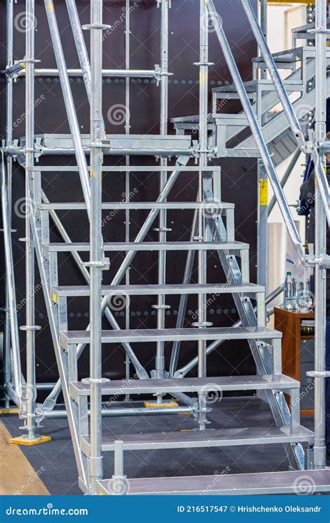 Wedge Scaffolding Support Frame System Stock Image Image Of Equipment Engineering 216517547