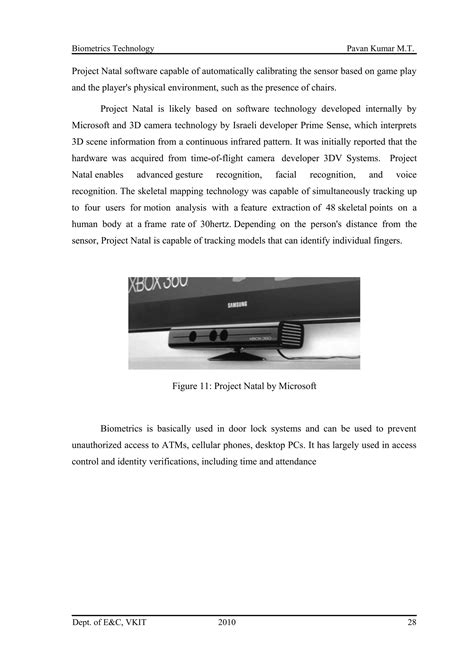 Biometrics Technology Seminar Report Doc