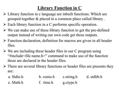 Stucture Of C Program Ppt Free Download