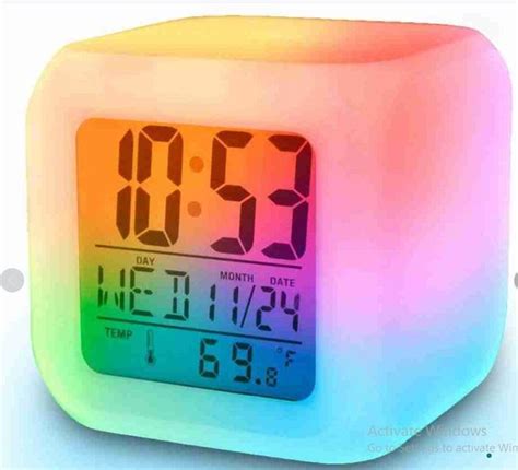 Product Choice Electronic Colorful Digital Clock