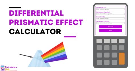 Differential Prismatic Effect Calculator