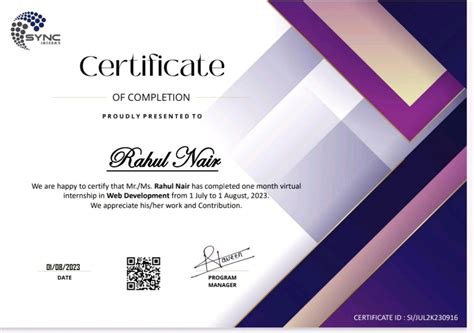 Rahul Nair On Linkedin Syncinterns Syncintern Webdevelopment