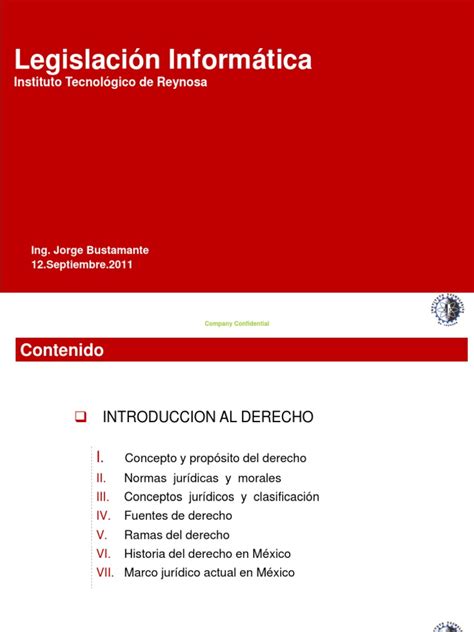 Legislacion Informatica 1 Presentacion Pdf Personalidad Legal
