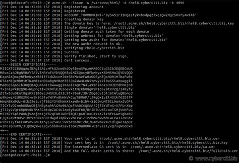 how to secure apache with let s encrypt certificates on rhel 8 9 nixcraft