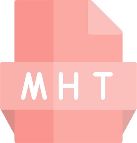 Mht File Format Icon 15691927 Vector Art At Vecteezy