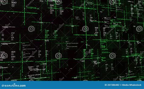 Abstract Digital Data Report Of An Enterprise Seamless Loop Animation Stock Illustration