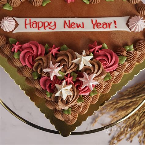 Happy New Year Chocolate Cake Avurudu Cakes Wishque