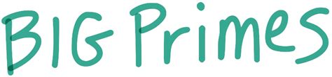 Big Primes