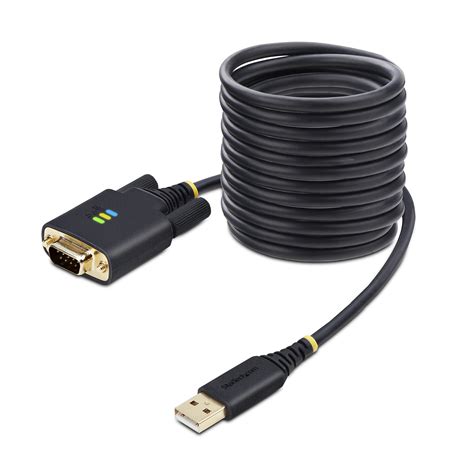 10ft 3m usb to serial adapter cable com retention