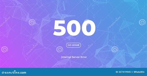 500 Internal Server Error Vector Layout Template Stock Illustration