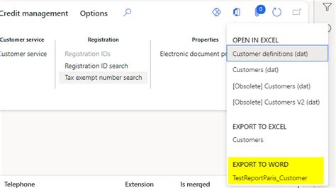Create Custom Report In D365 Fando Through Export To Word Dyn365