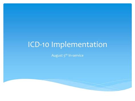 Icd 10 Implementation Ppt