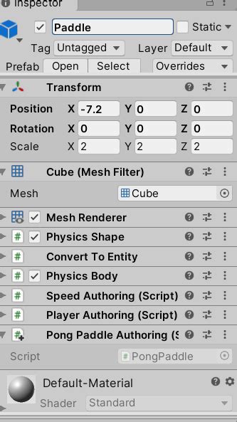 Pong In Unity Ecs What Did You Try