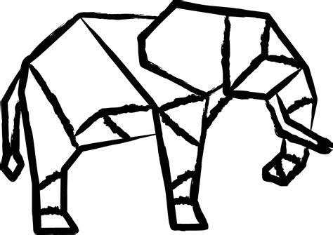 Elephant Hand Drawn Vector Illustration Vector Art At Vecteezy