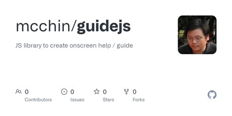 GitHub Mcchin Guidejs JS Library To Create Onscreen Help Guide