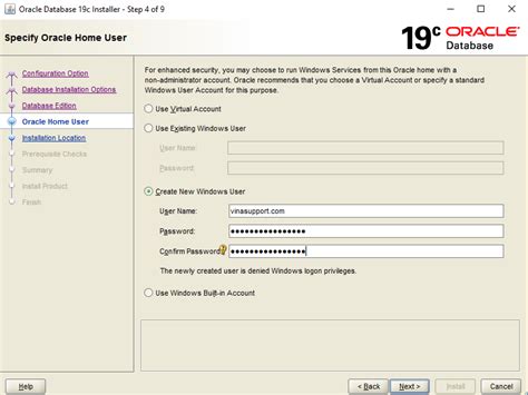 Hướng Dẫn Cài đặt Oracle Database 19c Trên Windows Vinasupport