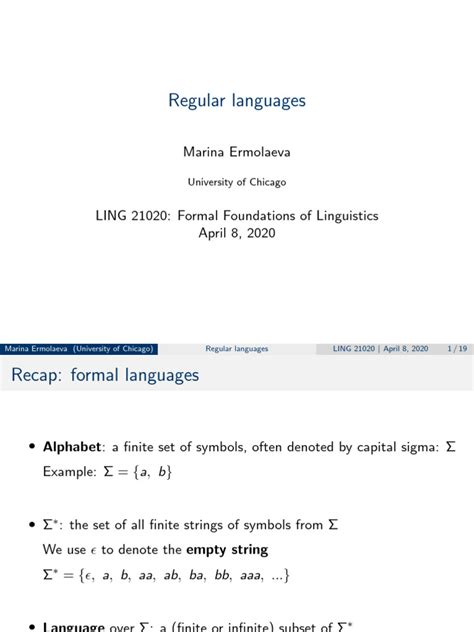 Regular Languages Pdf Mathematical Logic Models Of Computation