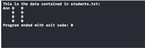 Arrays Writing C Style String To Text File And Returning Information