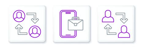 라인 설정 프로젝트 팀 기반 그리고 프리랜서 아이콘 벡터 가공의 인물에 대한 스톡 벡터 아트 및 기타 이미지 가공의 인물