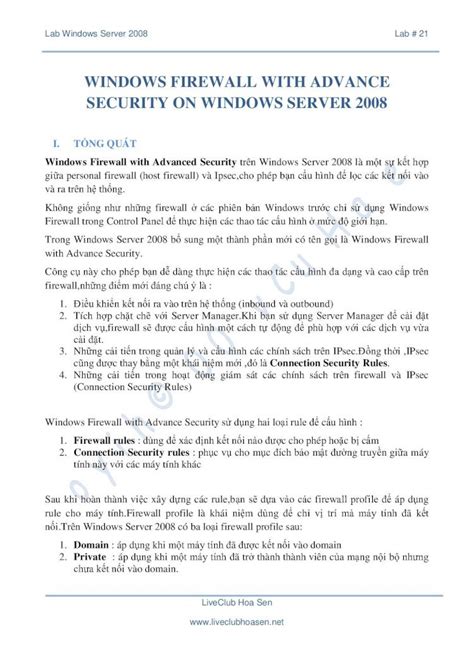 Pdf Lab 21 Windows Firewall With Advanced Security Dokumentips