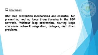 Loop Prevention Mechanism On BGP Routing PPTX