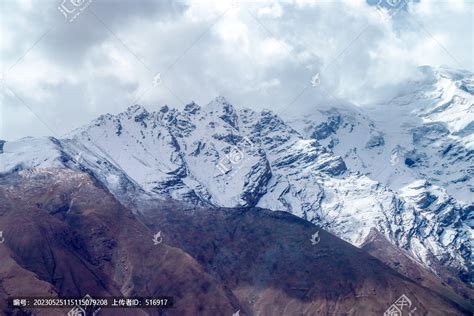昆仑山脉雪山 冰川冰山 自然风景 摄影素材 汇图网www huitu