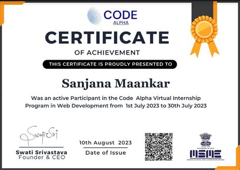 Sanjana Maankar On Linkedin Webdevelopment Internshipexperience