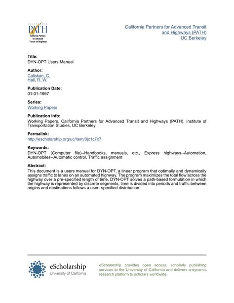 PDF DYN OPT Users Manual