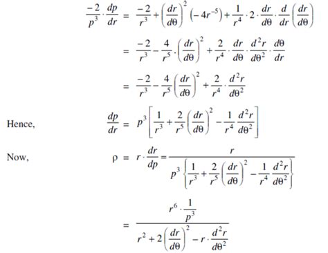Radius Of Curvature In Polar Form