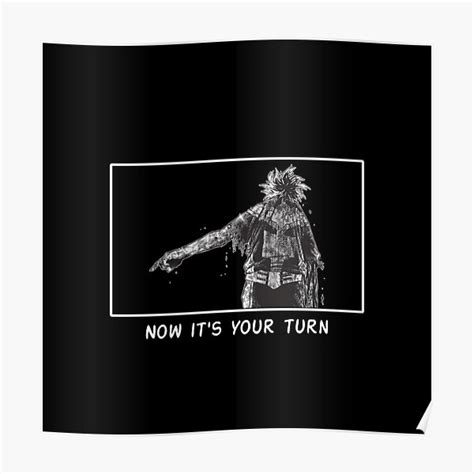 Now Its Your Turn All Might Boku No Hero Academia Sticker Poster By