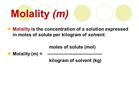 molality