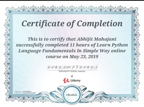 Abhijit Mahajani On Linkedin Completed Learning Python Language