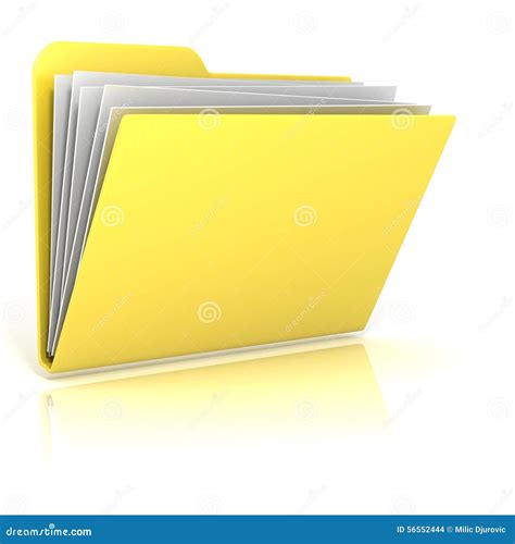 Computer Folder Icon Stock Illustration Illustration Of Office 56552444