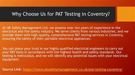 Ppt Why Choose Us For Pat Testing In Coventry Powerpoint Presentation Id 12838384
