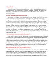 What Is MAT Mod Docx What Is MAT Medically Assisted Treatment Is Otherwise Known As MAT