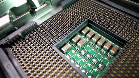 A Computer Processor With Millions Of Connections And Signals Technology Cpu Background Stock