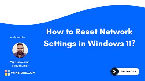 Reset Network Settings In Windows 11 Quick Ways