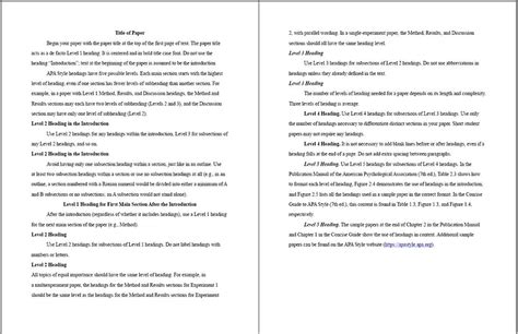 Heading Levels Template APA 7th Mysite